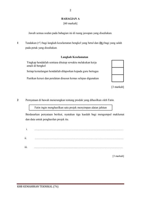 Expected Target Result (ETR) bagi setiap Subjek atau Mata pelajaran. | PPTX