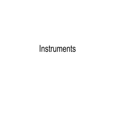 Instruments | PPT