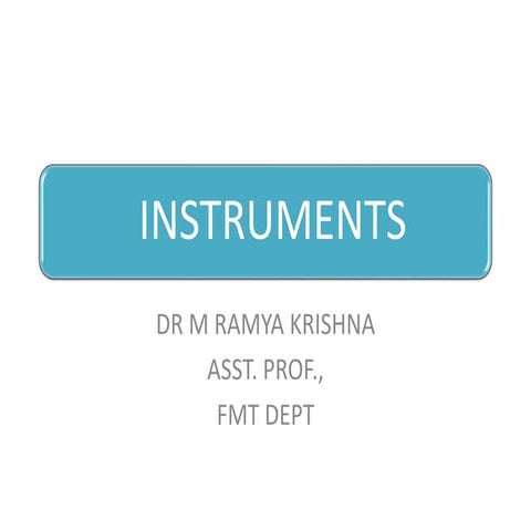 Instruments | PPT