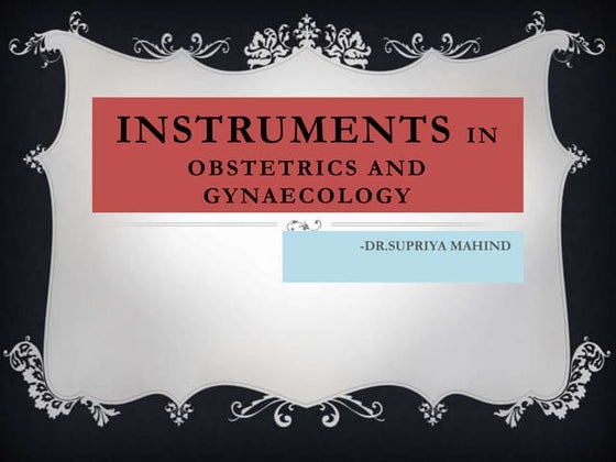 Gynecological and obstetrics Instruments | PDF | Pregnancy ...