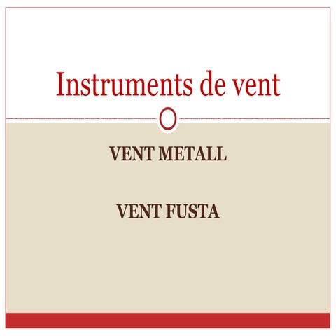 Instruments de vent | PPT