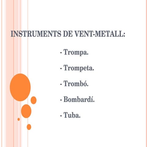 Instruments De Vent Metall | PPT