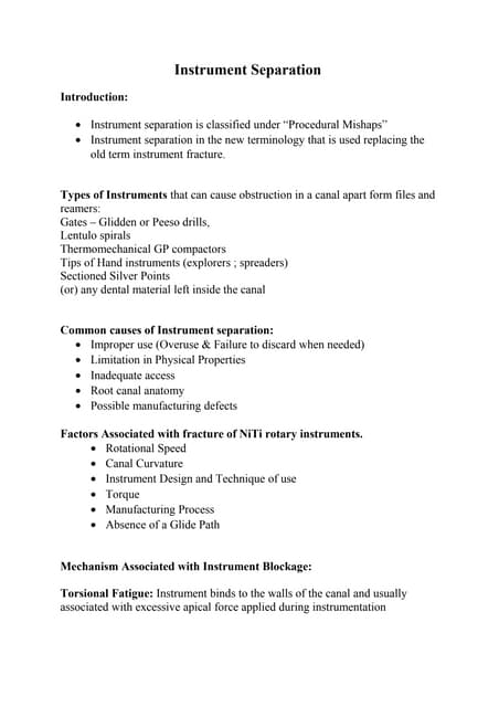 Retrieve, bypass or entomb for an endodontic separated file | PDF ...