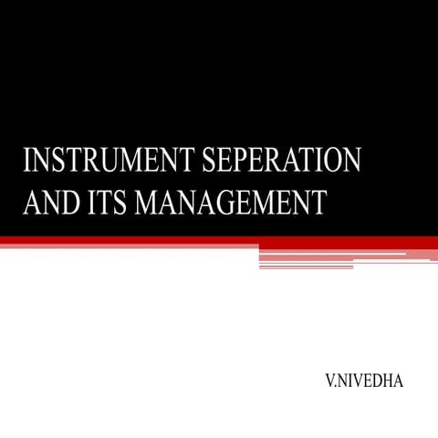 Instrument seperation and its management | PPTX | Dental Health ...