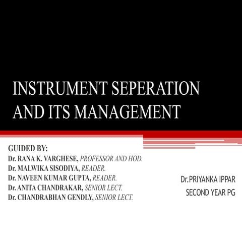 instrumentseperation seminar.pptx OFGH EGFE | PPTX