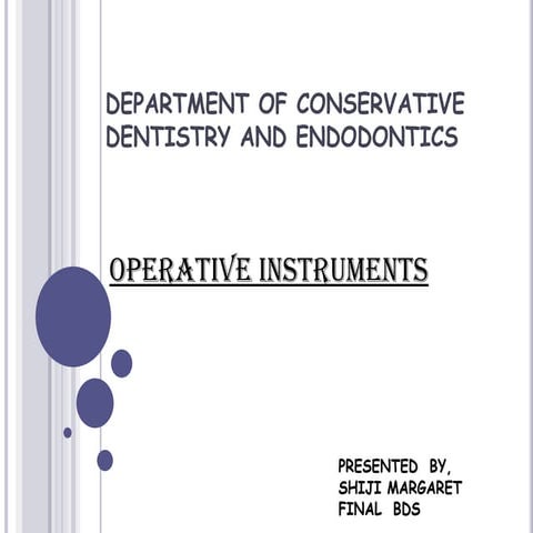 operative instruments | PPTX
