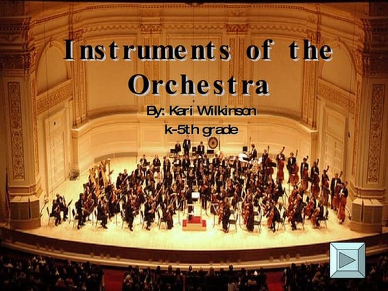 Instruments of the orchestra | PPT