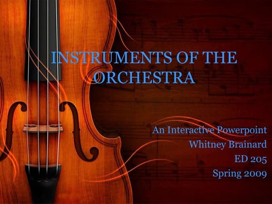 The four instrument families of the orchestra! | PPT
