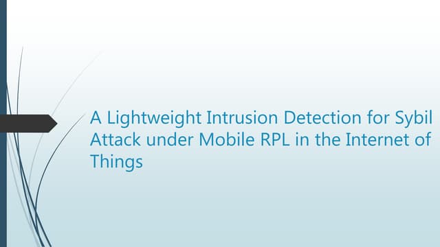 Security Of Rpl In Iot Ppt