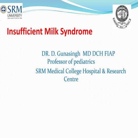 Insufficient breast milk syndrome | PPTX