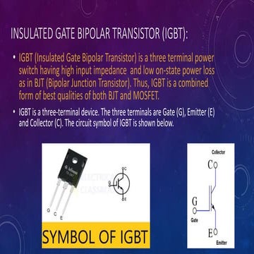 insulated gate bipolar transistor (IGBT).pptx