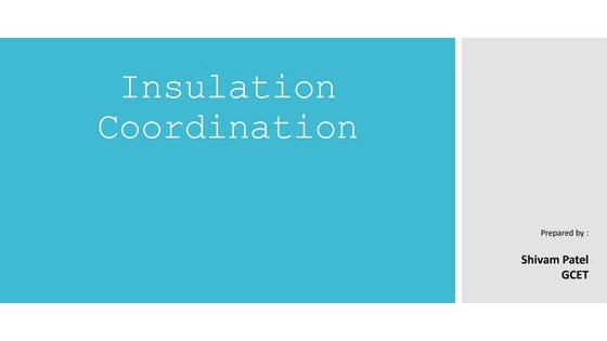 Insulation coordination | PPT