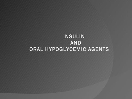 Insulin receptor and mechanism of signalling | PPTX