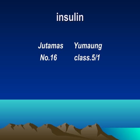 Insulin | PPT