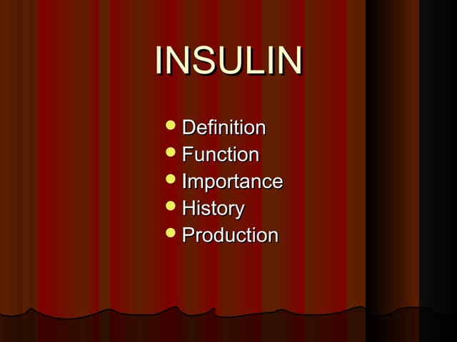 Insulin preparations | PPTX