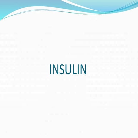 Insulin | PPTX