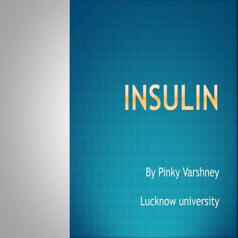 Insulin | PPTX