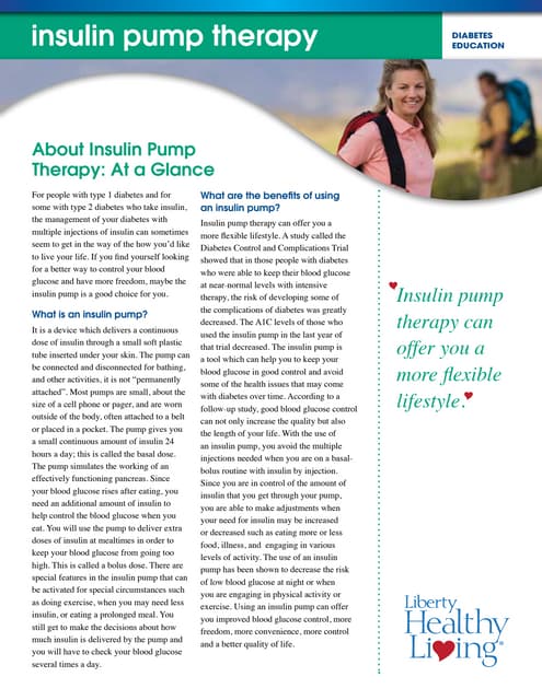 Basics of insulin pump theory | PPTX