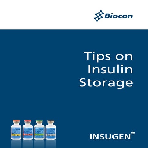 Insulin Storage Technique | PDF