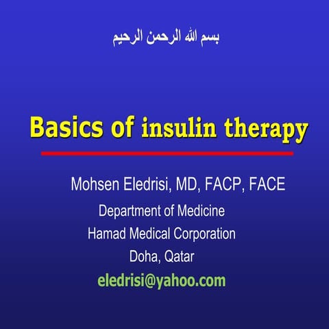 Insulin basics.p | PDF
