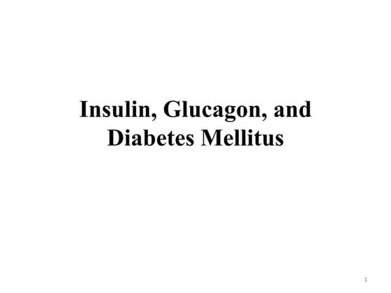 Insulin and its mechanism of action. | PPTX | Endocrine and Metabolic ...