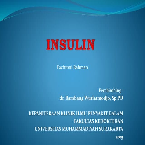 Insulin | PPTX