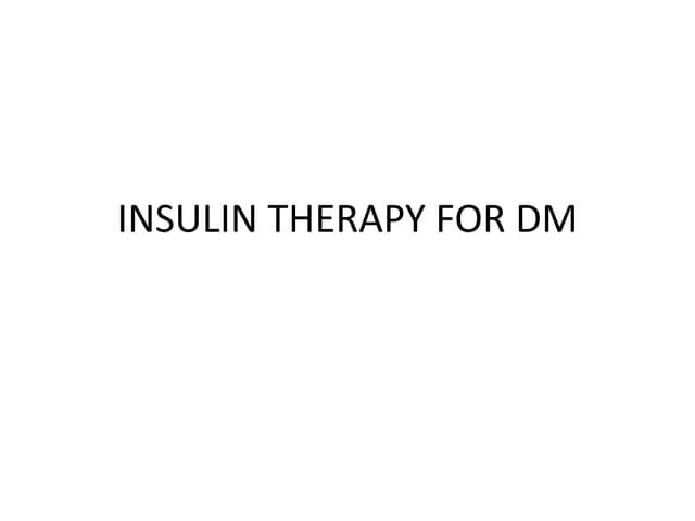 Types of insulin | PPSX