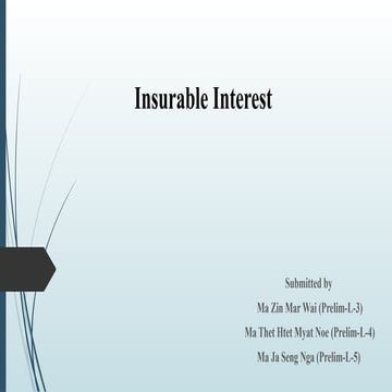 insurable interest (Law of General Insurance).pptx