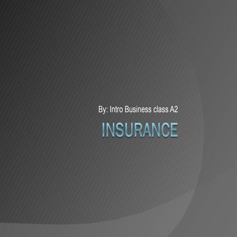 Insurance | PPT