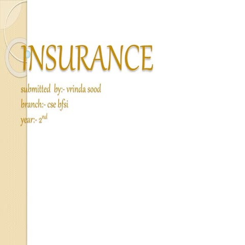 Insurance | PPT