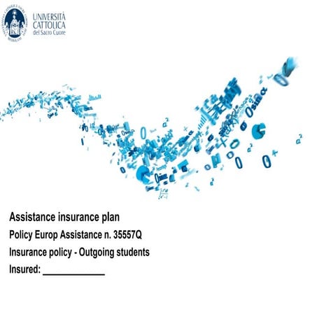 INSURANCE presentation from Italian university abroad program | PDF