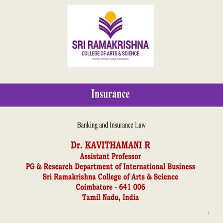 Insurance-Meaning, Characteristics, Functions and Types.ppt