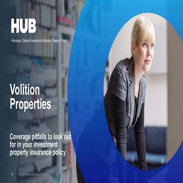 Hub Insurance Presentation - Volition Start Up Event 2020 | PPT