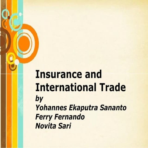 Insurance and Its Correlation with International Trade | PDF