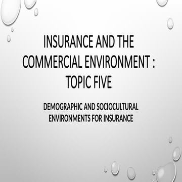 INSURANCE AND THE COMMERCIAL ENVIRONMENT - TOPIC SIX.pptx