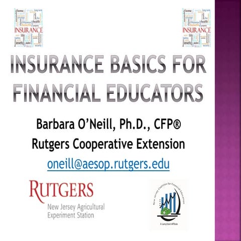 Insurance Basics for Financial Educators | PDF