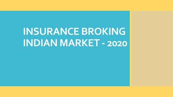 Insurance broking opportunities and exploring new dimensions | PPT