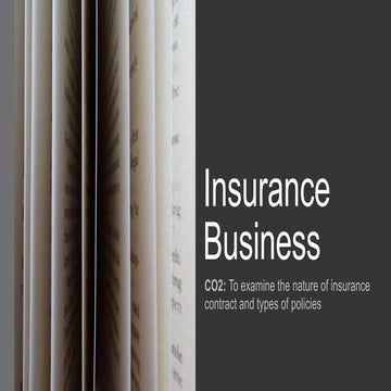 Insurance business | PPTX