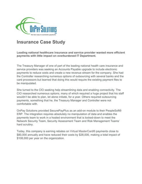 Case Study - Interline Brands | PDF