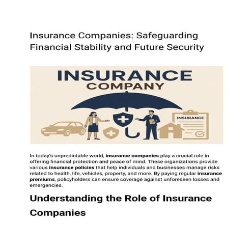Insurance Companies_ Safeguarding Financial Stability and Future ...