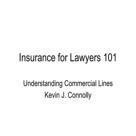 Insurance course 101 | PPT