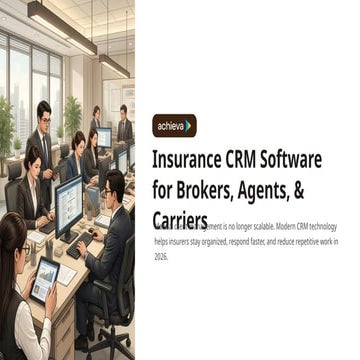 Insurance CRM Software for Brokers, Agents, & Carriers.pptx
