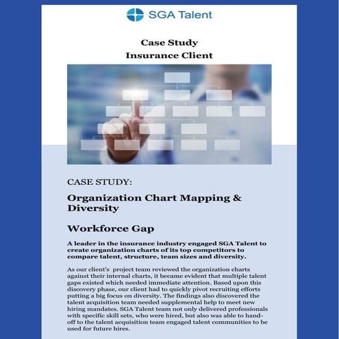 SGA Talent - Case Study Insurance Client Talent Mapping | PDF