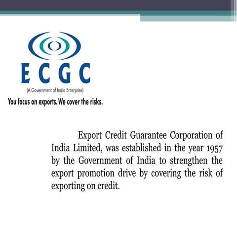 Insurance ECGC | PPT