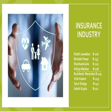Insurance industry of the all information is given in the ppt-1.pptx
