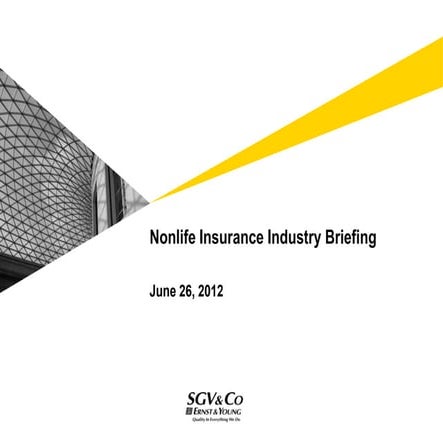 Insurance industry briefing materials template 2012 v17 06252012 | PPT