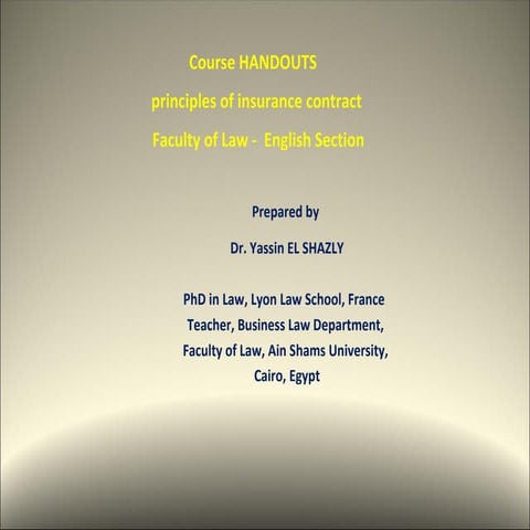 Insurance l aw 2012 copy | PPT