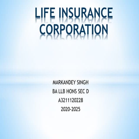 INSURANCE LAW PPT MARKANDEY gxgdfsrhfugyfg | PPTX