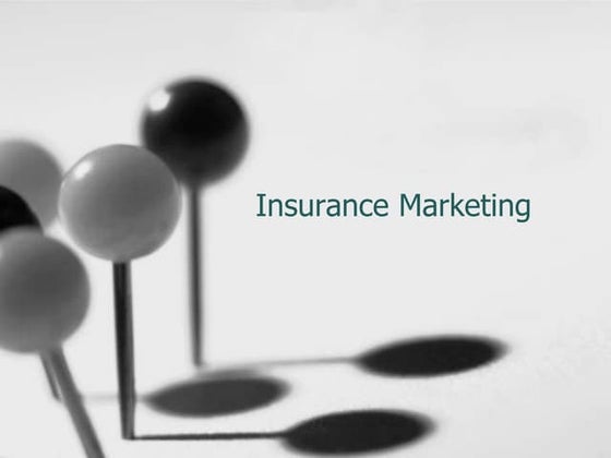 Insurance marketing strategies | PPT