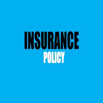 Insurance policy | PPTX